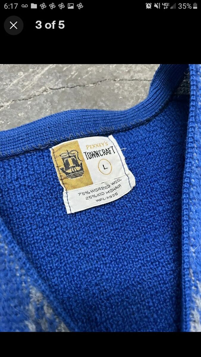 Vintage Penney's Towncraft Mohair Sweater Cardigan 50s 60s Vintage Penney's Towncraft Mohair Sweater Cardigan 50s 60s