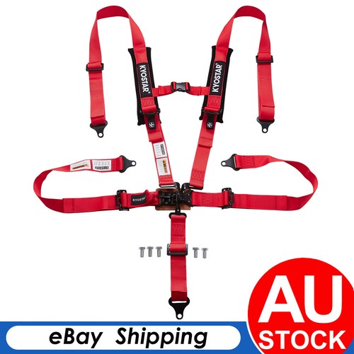 KYOSTAR 2" Latch&Link Safety Harness Set W/ Heavy Duty Shoulder Pads UTV 5 Point | eBay Australia