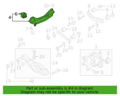 Hyundai 55271-S8000 Right Rear Trailing Arm for 20-24 Palisade New ...