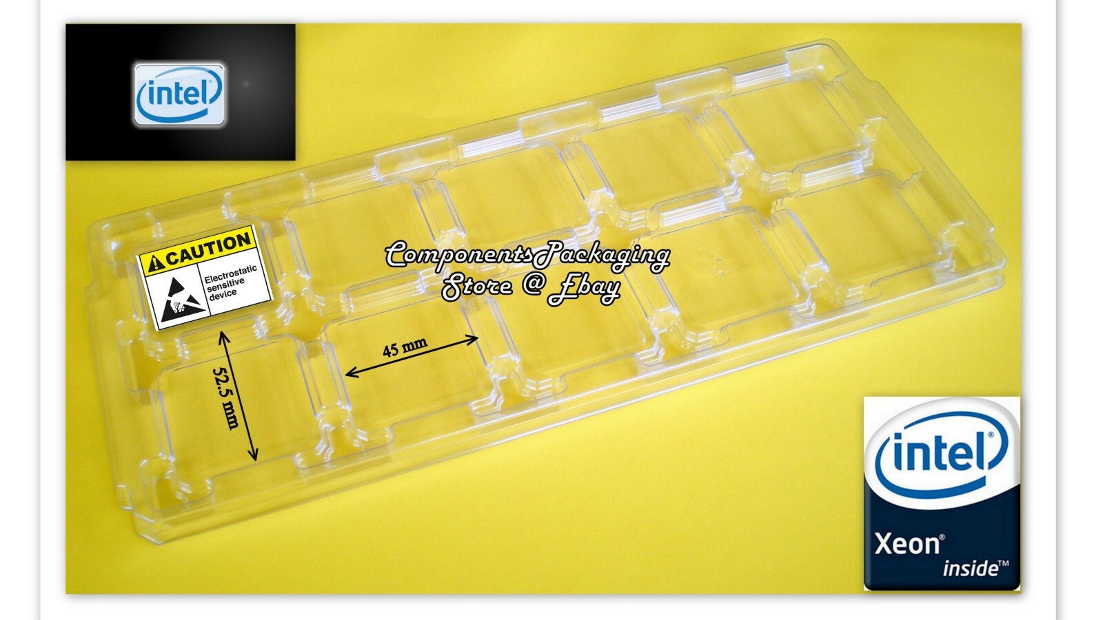 CPU Packaging Tray Holder for Socket LGA2011 Xeon Processor Lot of 2 6 ...