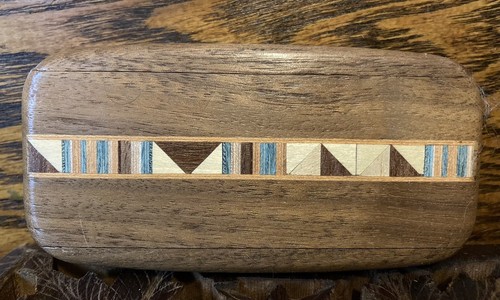 Wood Inlaid Trinket Box With Sliding Lid | eBay