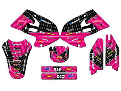 1999-2000 RM 125 RACE SERIES Pink Senge Graphics Kit Compatible with ...