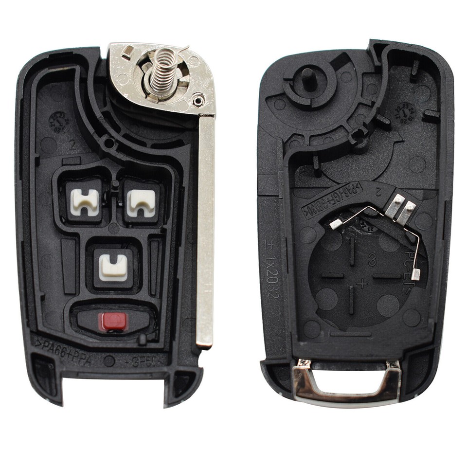 2X Remote Key Fob Case Shell 3 Button For Chevrolet Cruze Sonic Malibu ...