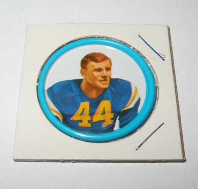 1962 Salada Football Coin Token Pin #143 Lee Riley New York Titan Near ...