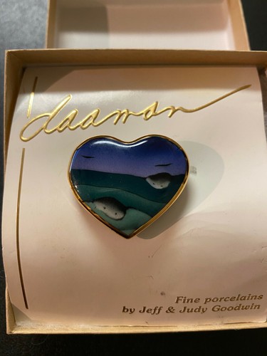 Daaman Fine Porcelain Pin with 22k Gold Edging | eBay