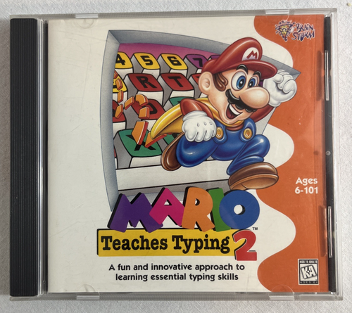 Mario Teaches Typing 2 PC Game CD-ROM 1996 Nintendo Super | eBay