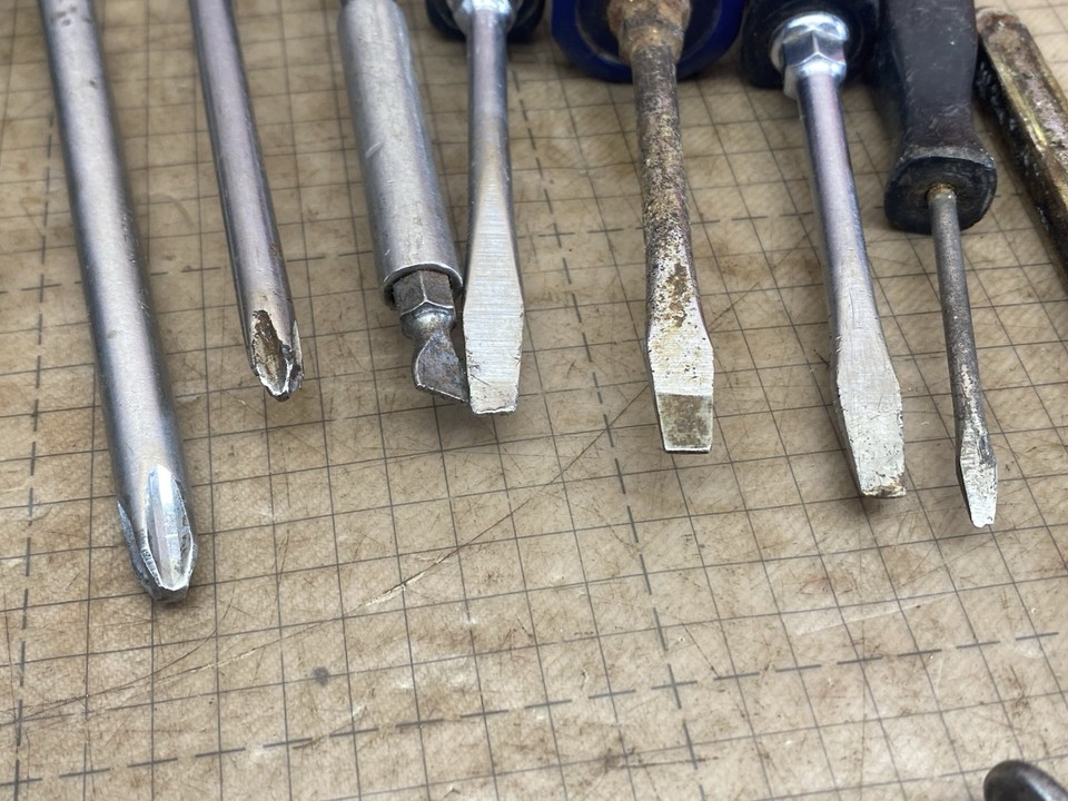 Snap On Blue Point BROKEN RUSTY TOOLS for PARTS Pliers Screwdrivers Bar ...