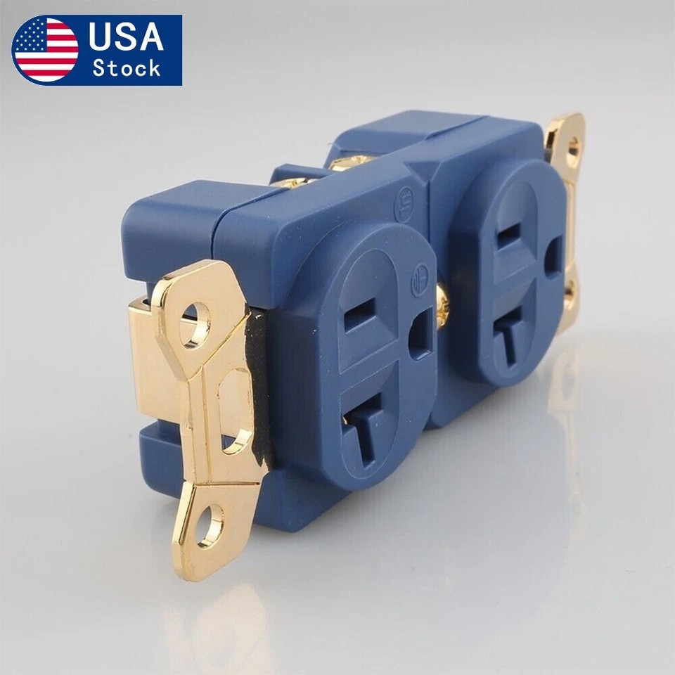 Power Supply USA AC Outlet Copper Receptacles Wall Duplex Distributor ...