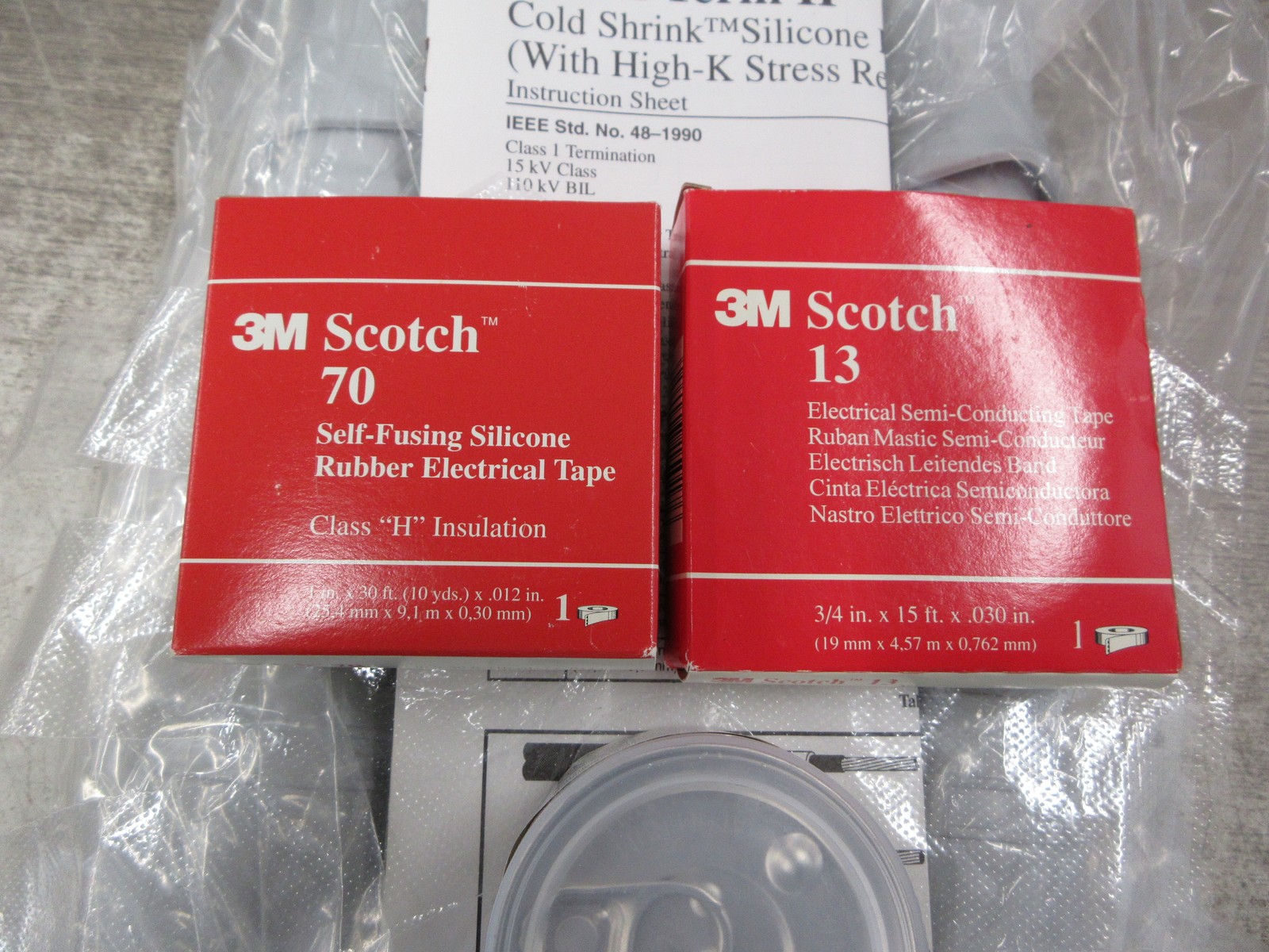 3M QT-II Cold Shrink Silicone Termination Kit 5635K 3 Terminations New ...