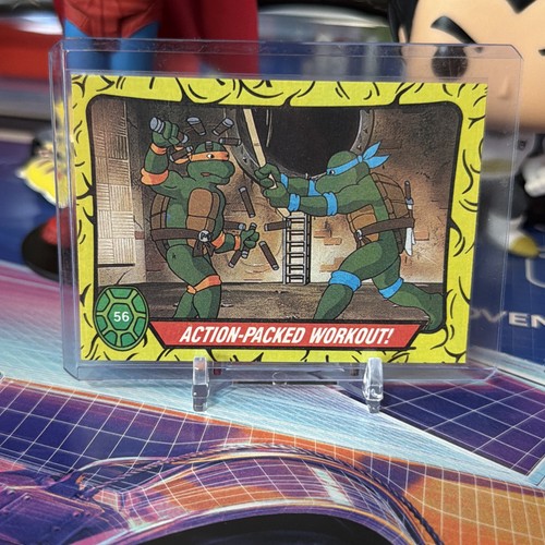 1989 Topps Teenage Mutant Ninja Turtles #56 Action-Packed Workout ...