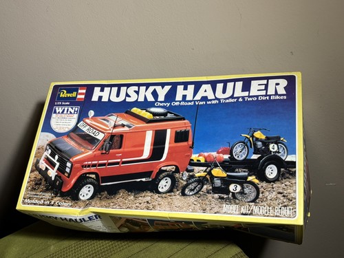 Vintage Husky Hauler Chevy Van Trailer & Dirt Bikes Vanbulance Tom ...
