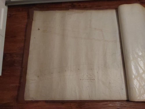 11 Large Pottstown PA 1886 Street Survey Map Lot Montgomery County | eBay