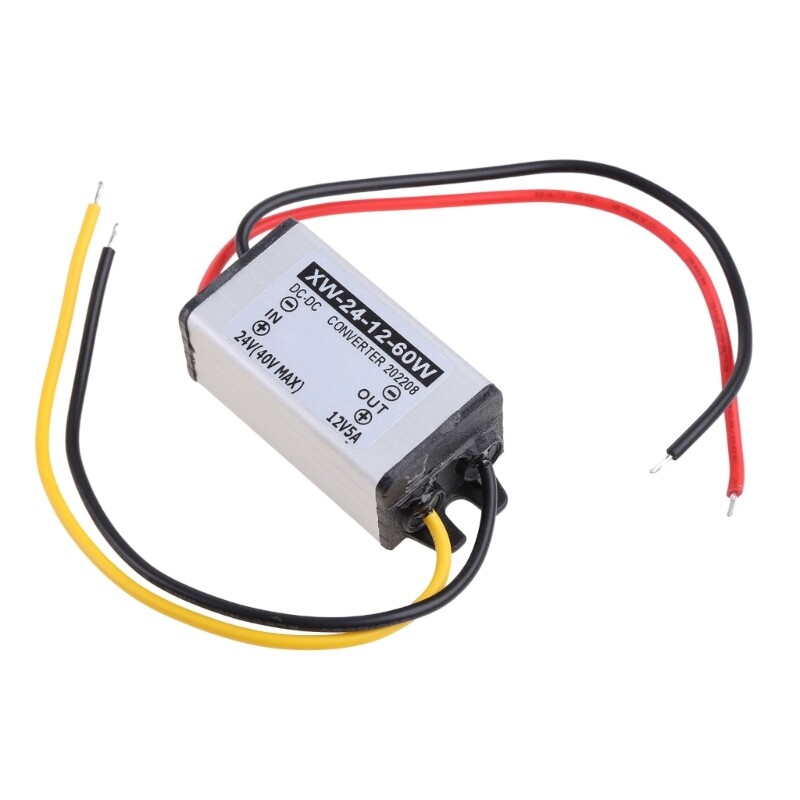 DC-DC Stabilizer, 24V to 12V Boost for Converter 5A 60W Waterproof Auto ...