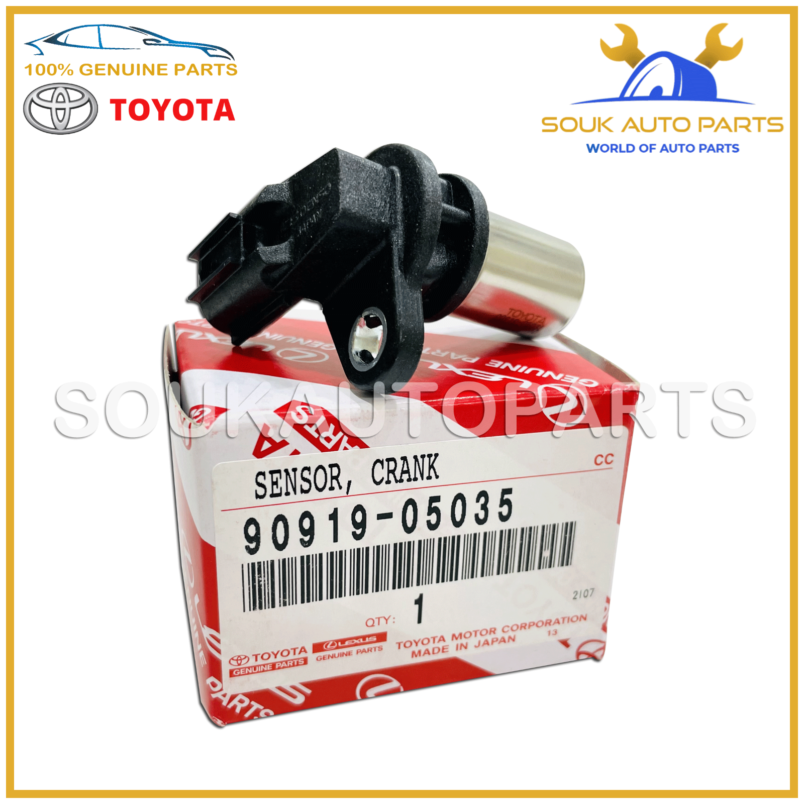90919-05035 Genuine Toyota CRANK POSITION SENSOR 9091905035 OEM GS300 ...