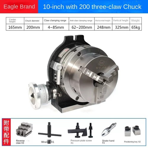 Milling Machine Indexing Head Rotary Table Three-jaw Chuck Indexing ...