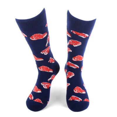 Men's Fun Meat Lover's Novelty Socks - Sock Size 6-12.5 | eBay