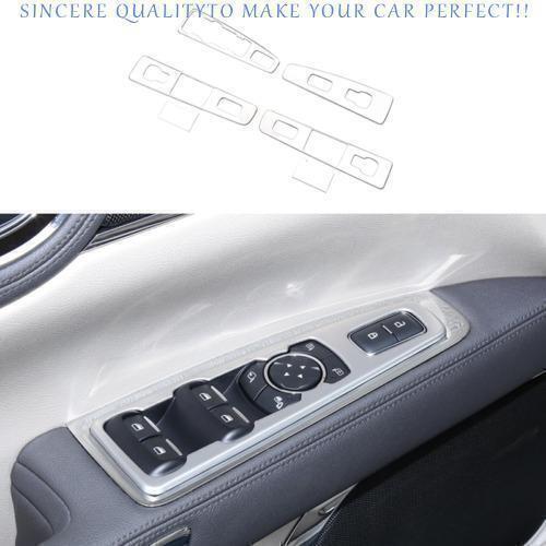 For Lincoln Continental 2017-2021 Chrome Steel Window Lift Lock Switch ...