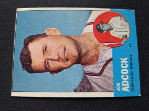 1963 Topps Baseball Card # 170 Joe Adcock - Cleveland Indians (VG/EX ...