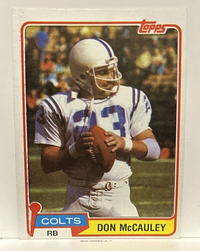 1981 Topps Don McCauley Baltimore Colts #137 North Carolina | eBay