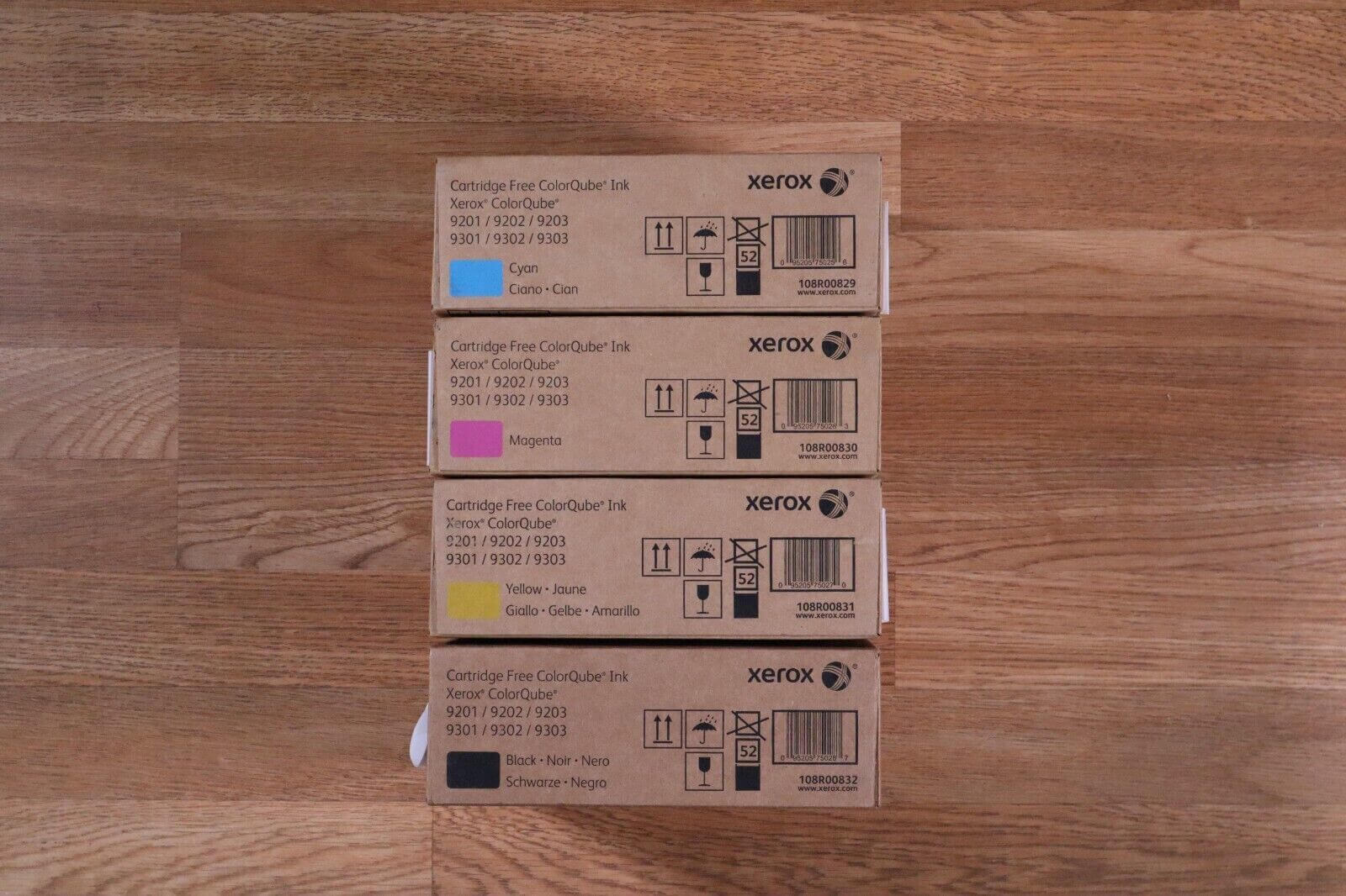 UNOPEN Xerox CMYK Cartridge Ink ColorQube 9201/9202/9203/9301/9302/9303 ...