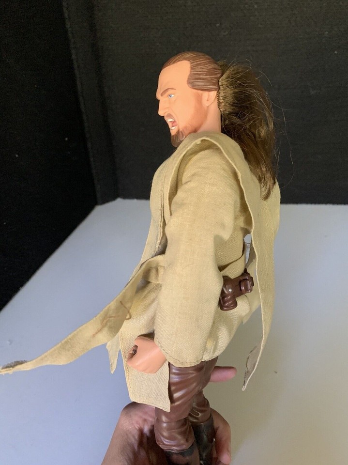Star Wars Episode I Electronic Talking Qui-Gon Jinn Hasbro 12 Inch ...