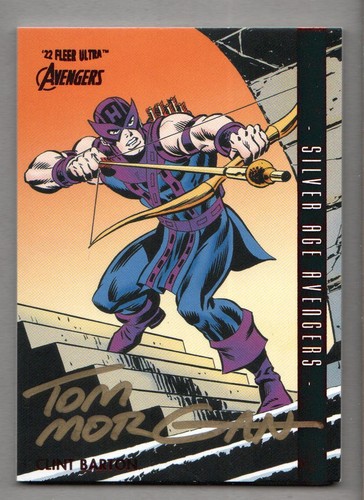 2022 Ultra Avengers Trading Card Artist Autograph Red #104 Tom Morgan ...