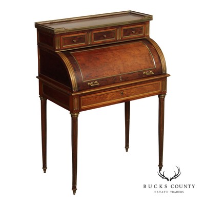 French Louis XVI Directoire Style Antique Mahogany Cylinder Writing ...