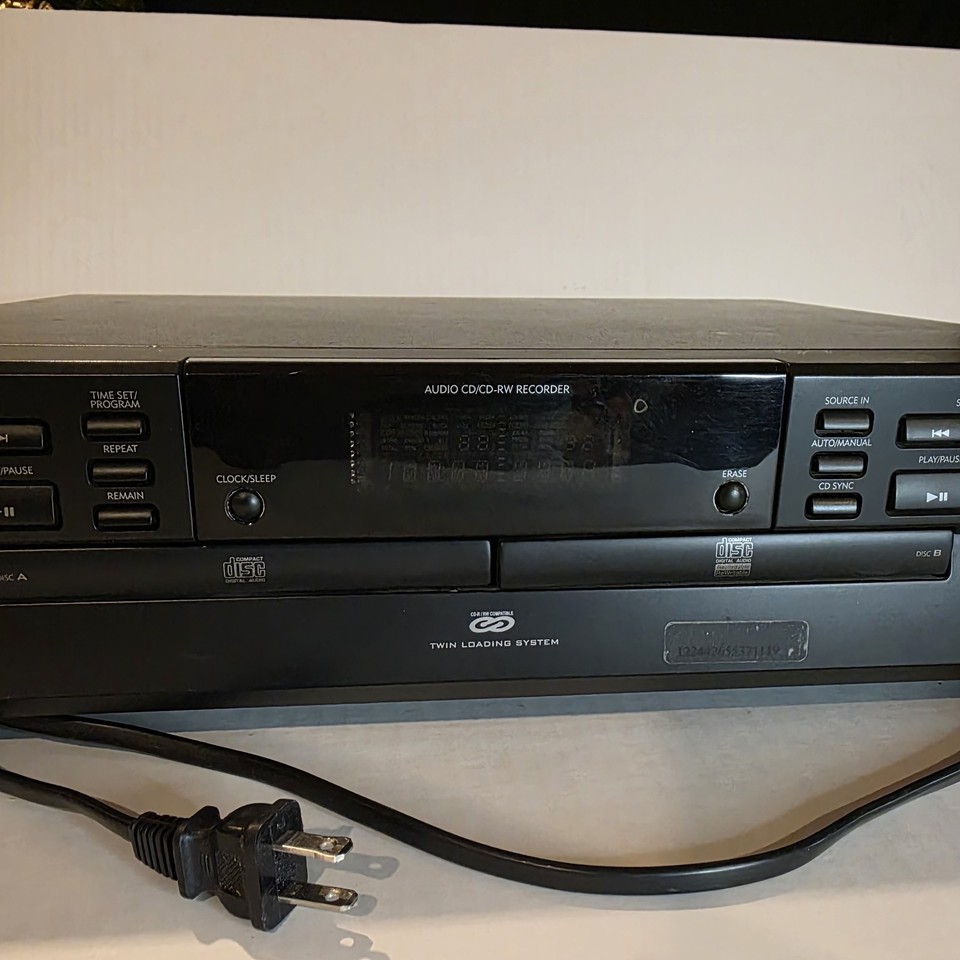 RCA CDRW120 Dual Tray CD Player Recorder & Rewriter Serviced * Working ...