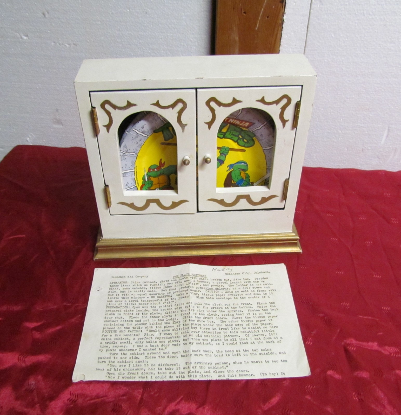 Vintage Haenchen & Co (The Plate Restored) Magic Trick Wooden Box RARE ...