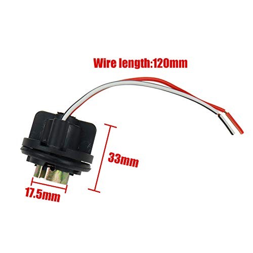 2 Pcs 1156 LED Bulb Socket, DC 12V Car Light Socket Wiring Harness for ...