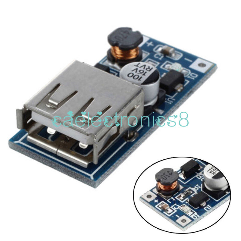 2pcs PFM Control DC-DC USB 0.9V-5V to 5V dc Boost Step-up Power Supply ...