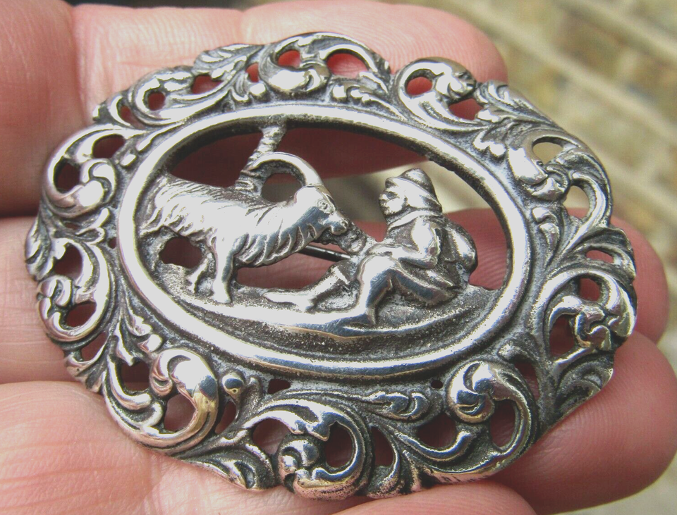 Antique Norway Art Nouveau Silver pin Brooch Mark A.R 830S | eBay UK