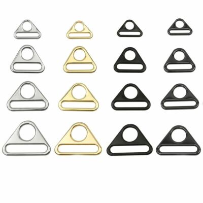 Triangle D Ring Zinc Alloy Buckles Solid Snap Adjuster Backpack Strap ...