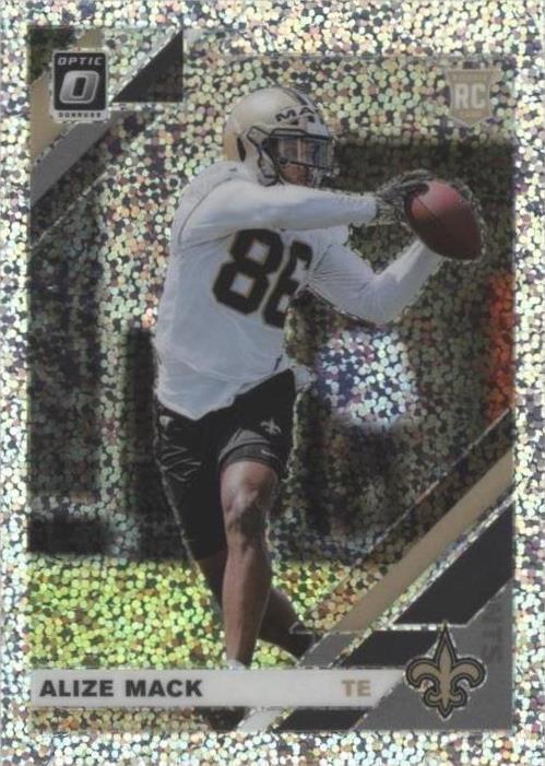 2019 Panini Donruss Optic - Rookies Alize Mack #139 White Sparkle Prizm ...