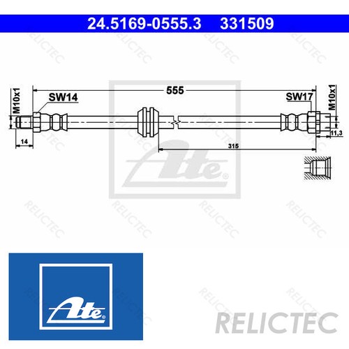 Front Brake Hose Line BMW:E65 E66 E67,7 34326753610 | eBay