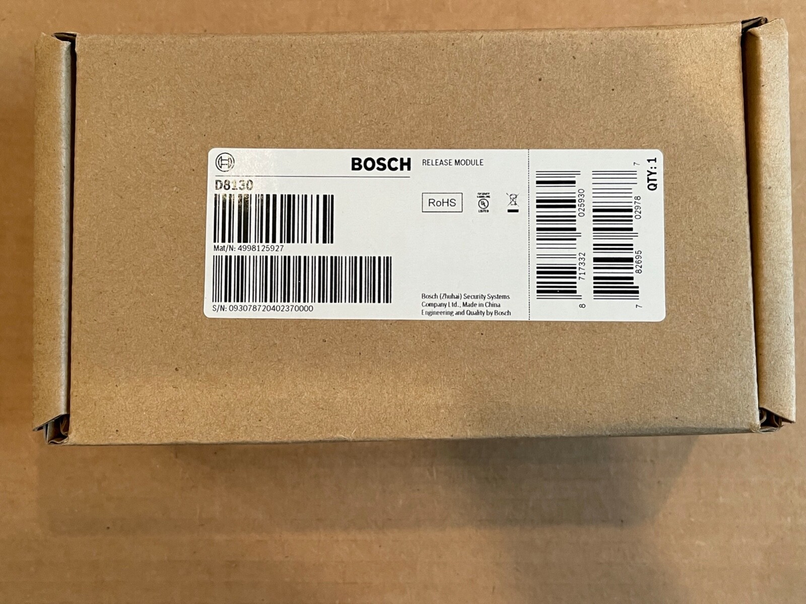 BOSCH D8130 Door Release Module NEW | eBay