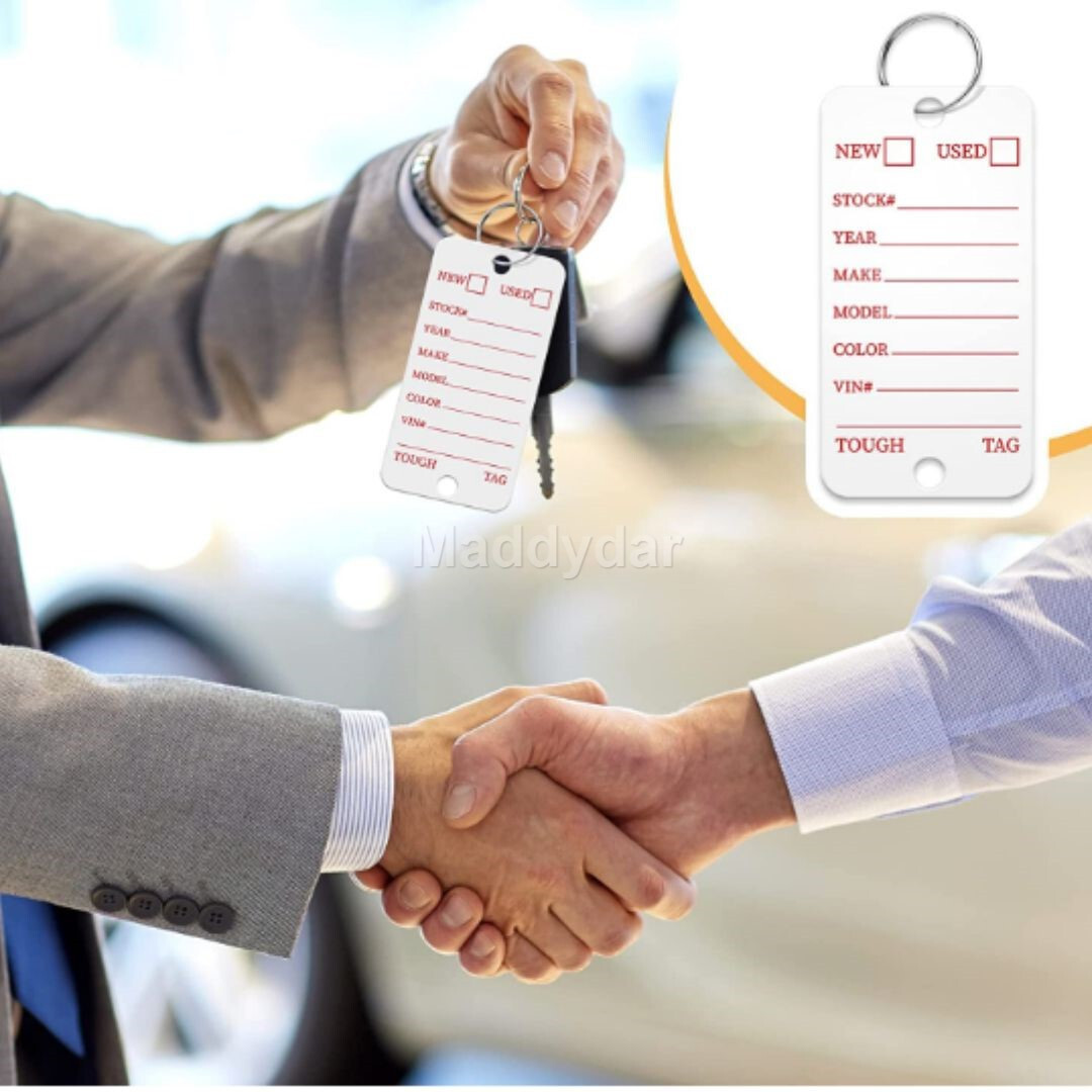 500 Pcs Poly Key Tags Dealership Tags Car Key Tags Plastic Key Tags ...