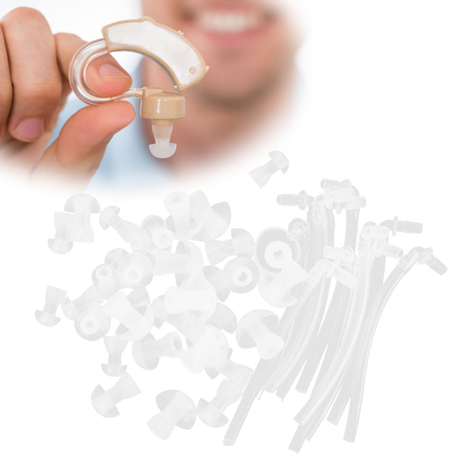 Hearing Aid Earplug Ear Plugs Eartips Domes with Sound Tube Hearing ...
