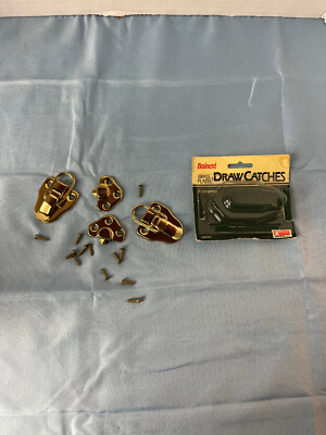 Brainerd BRASS PLATED DRAW CATCHES 2 Complete New BOX IS OPEN | eBay