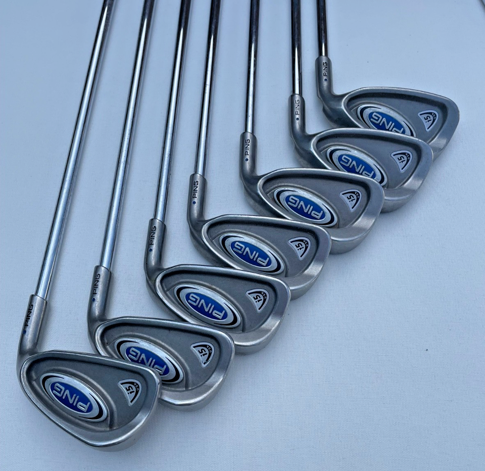 PING I5 Blue Dot Iron Set 4-Pw Stiff Rifle 5.5 Tour Wedges Custom Grind ...