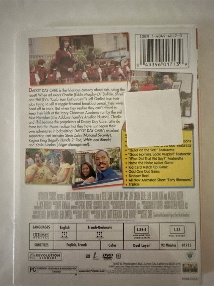 Daddy Day Care (DVD, Movie 2003) Special Edition - Eddie Murphy Brand ...