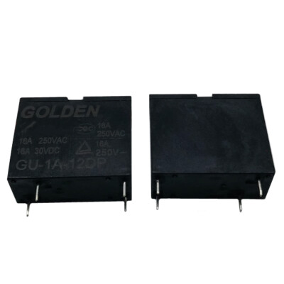 2PCS GOLDEN GU-1A-12DP 12VDC Power Relay 16A 250VAC 4Pins | eBay