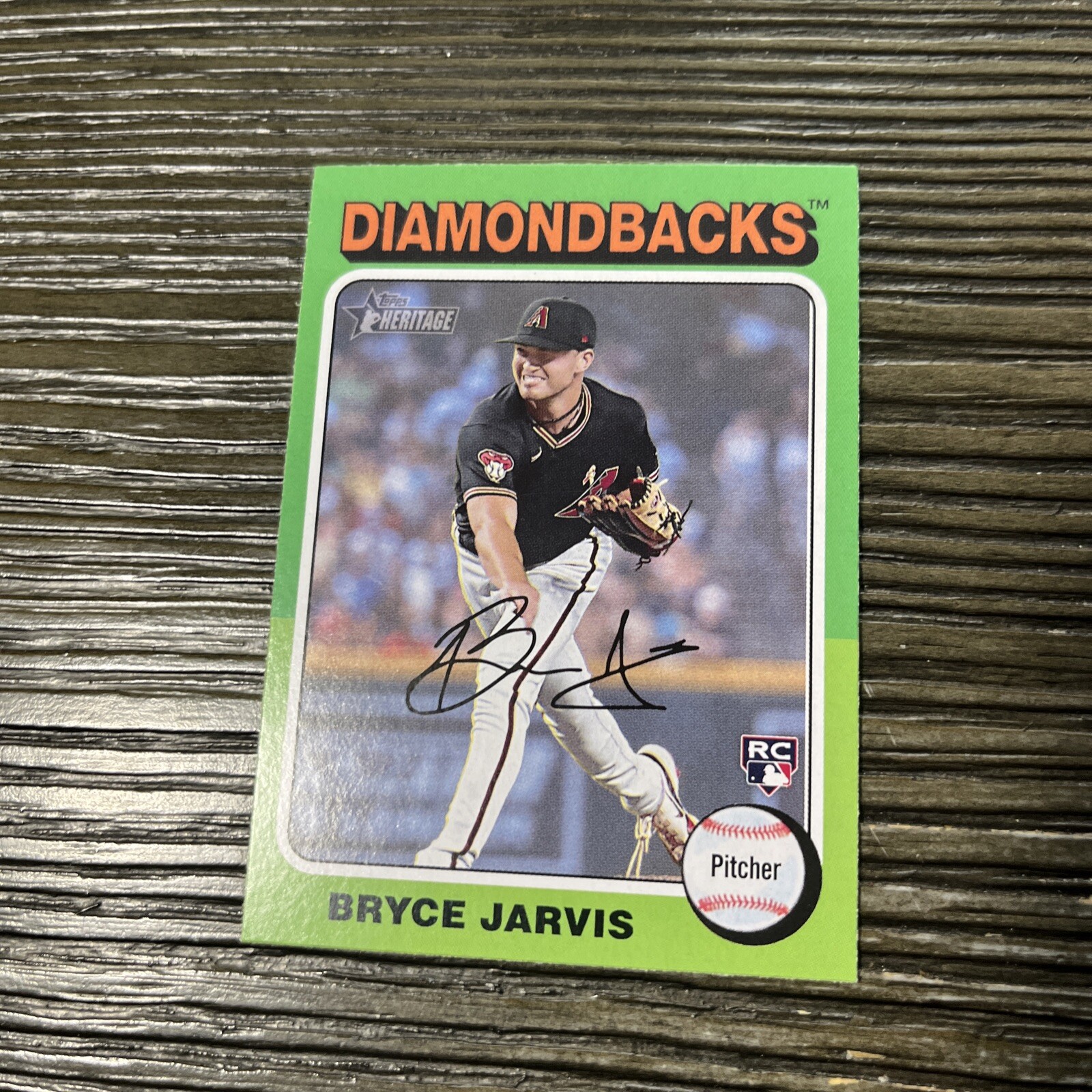 2024 Topps Heritage Bryce Jarvis Rookie #287 Arizona Diamondbacks | eBay