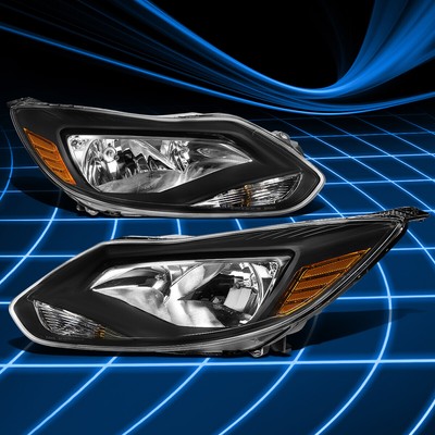 Fit 2012-2014 Ford Focus Mkiii Signal Headlight Lamps W/LED Kit Slim ...