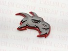 2x Gray with Red Head Emblem for Ram 1500 2500 3500 Fender badge ...