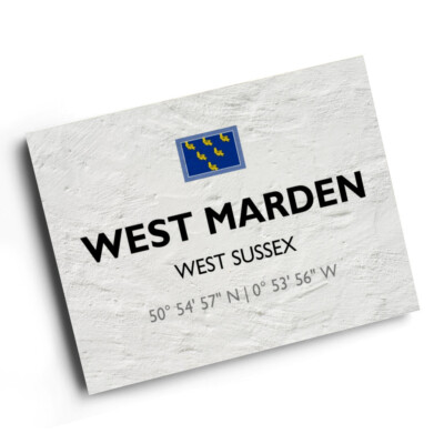 A3 PRINT - West Marden, West Sussex - Lat/Long SU7713 | eBay UK