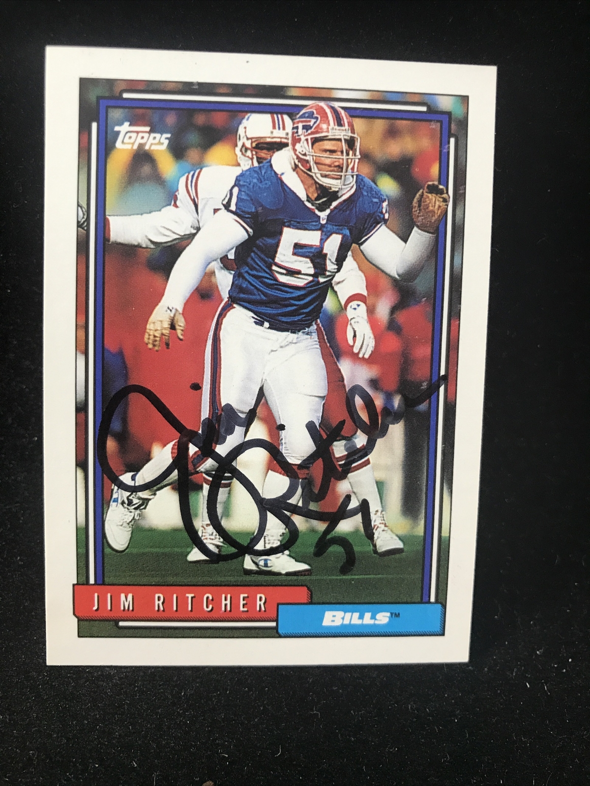 Jim Ritcher -North Carolina State- Buffalo Bills Autographed Card | eBay