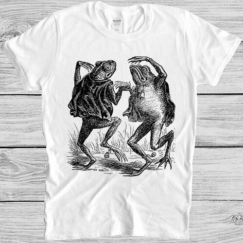 Toad Demons Dancing Frog Art Painting Meme Movie Music Gift Tee T Shirt ...