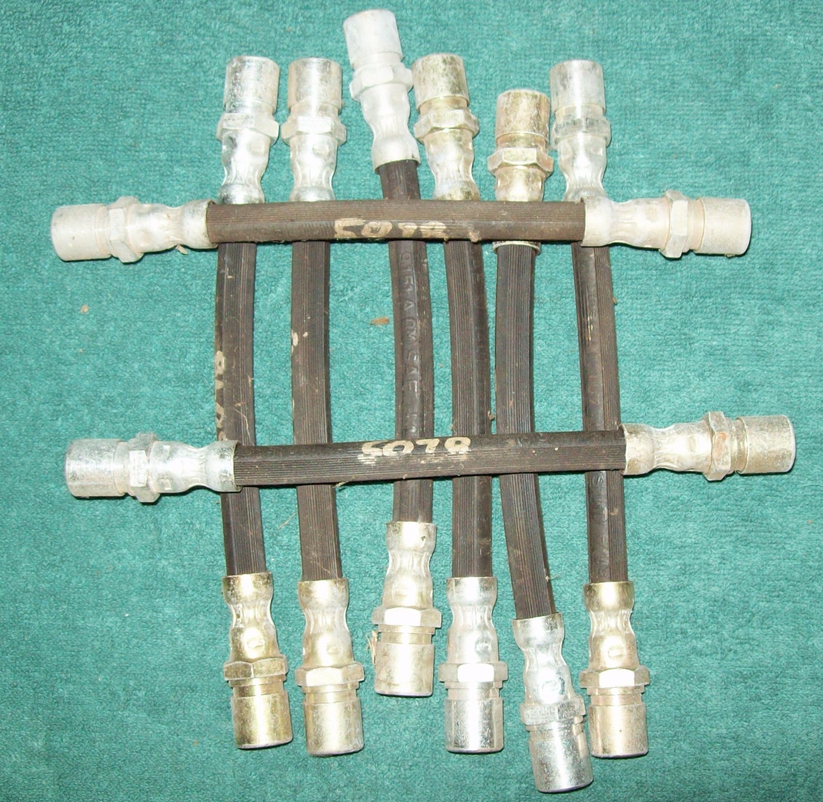 Fiat 124 AC / AS rear intermediate brake hose (1968) -torque tube ...