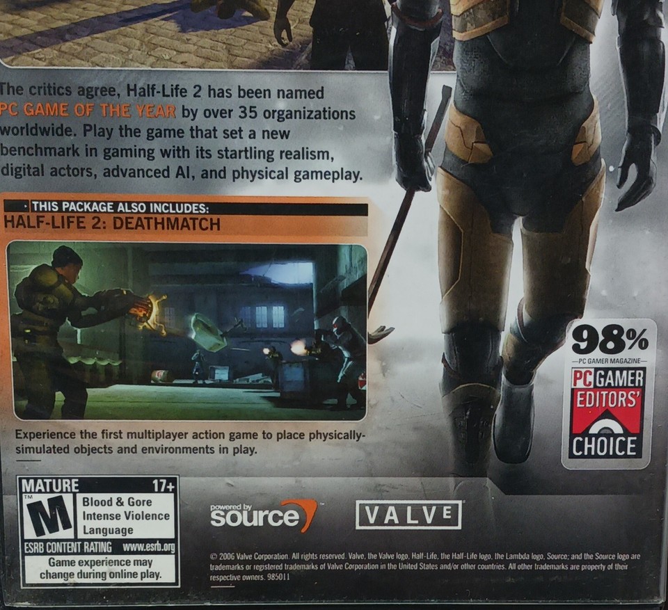 HALF-LIFE 2- PC DVD Pre-Owned Computer Game CLEAN!!! 2006 20626716086 ...